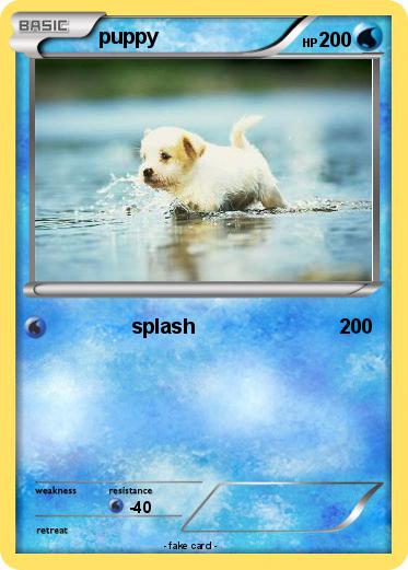 Pokémon puppy 707 707 - splash - My Pokemon Card
