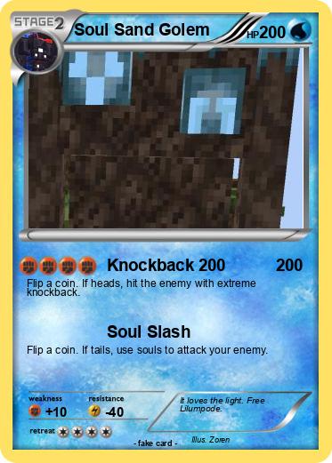 Pokémon Soul Sand Golem - Knockback 200 - My Pokemon Card