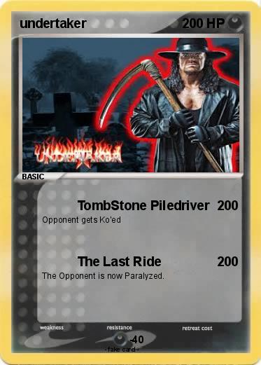 Pokémon undertaker 753 753 - TombStone Piledriver - My Pokemon Card