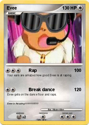 Pokémon Evee 272 272 - Rap - My Pokemon Card