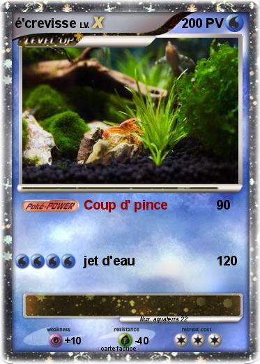 Pokémon e crevisse - Coup d' pince - Ma carte Pokémon