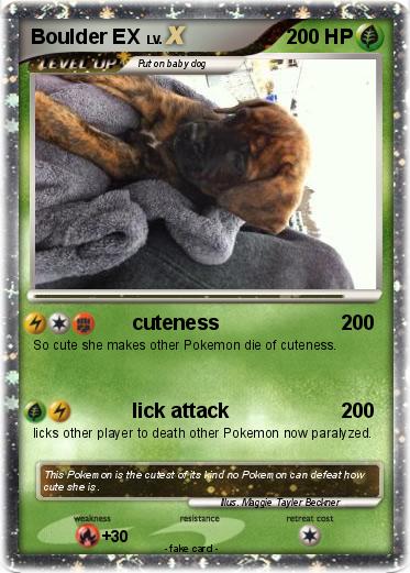 Pokémon Boulder EX - cuteness - My Pokemon Card