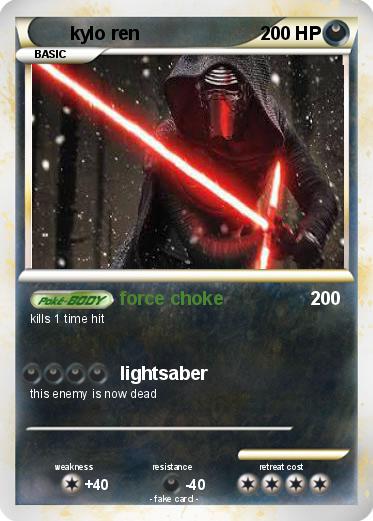 Pokémon kylo ren 89 89 - force choke - My Pokemon Card
