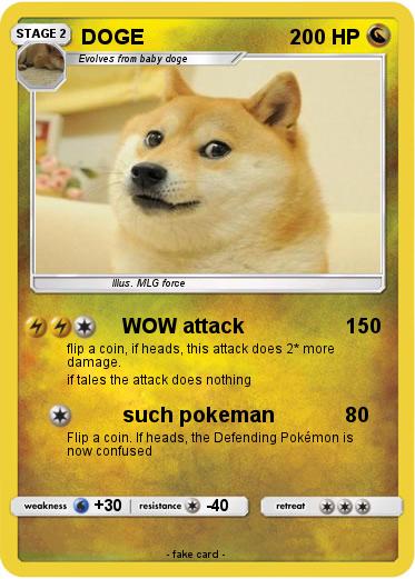 Pokémon DOGE 2799 2799 - WOW attack - My Pokemon Card