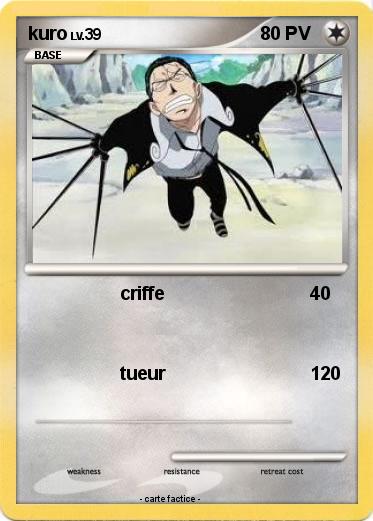 Pokémon kuro 12 12 - criffe - Ma carte Pokémon