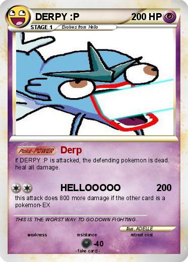 Pokémon DERPY P - Derp - My Pokemon Card