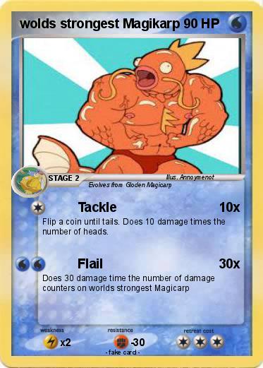 Pokémon wolds strongest Magikarp - Tackle - My Pokemon Card