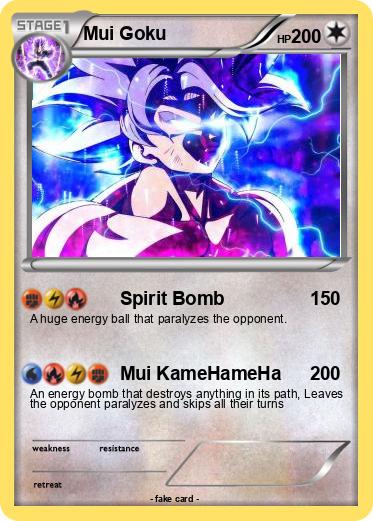 Pokémon Mui Goku 44 44 - Spirit Bomb - My Pokemon Card