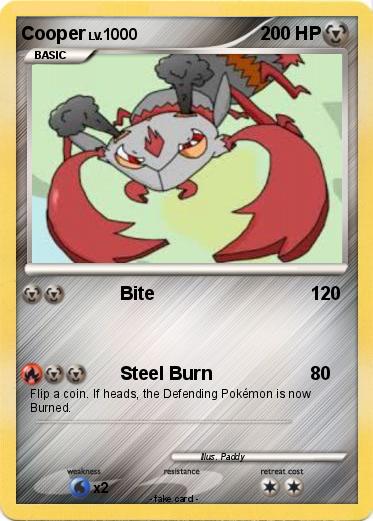 Pokémon Cooper 283 283 - Bite - My Pokemon Card