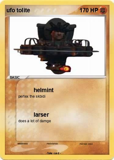Pokémon ufo tolite - helmint - My Pokemon Card