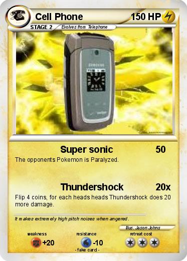 Pokémon Cell Phone 5 5 - Super sonic - My Pokemon Card