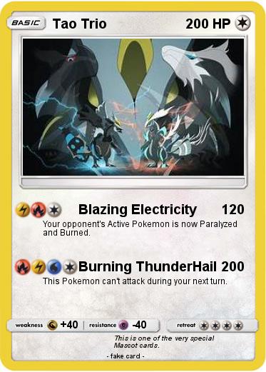 Pokémon Tao Trio 20 20 - Blazing Electricity - My Pokemon Card