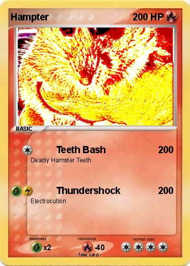 Pokémon Hampter 11 11 - Teeth Bash - My Pokemon Card