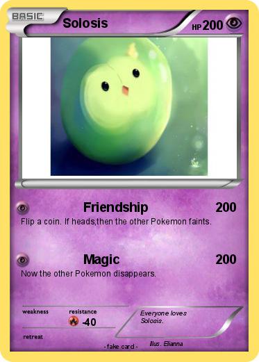 Pokémon Solosis 40 40 - Friendship - My Pokemon Card