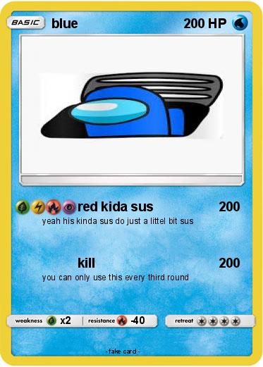 Pokémon blue 3897 3897 - red kida sus - My Pokemon Card