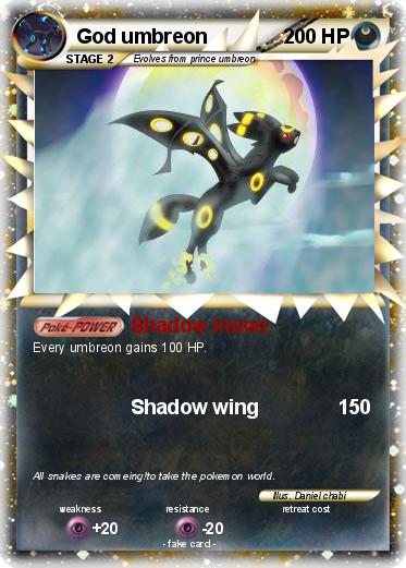 Pokémon God umbreon - Shadow moon - My Pokemon Card