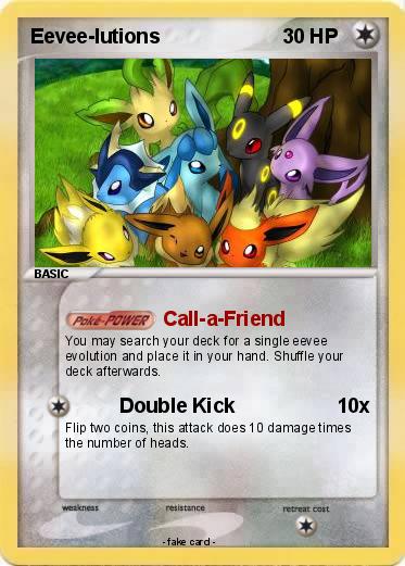 Pokémon Eevee lutions - Call-a-Friend - My Pokemon Card