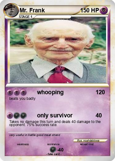 Pokémon Mr Frank 2 2 - whooping - My Pokemon Card