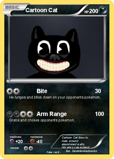 Pokémon Cartoon Cat 61 61 - Bite - My Pokemon Card