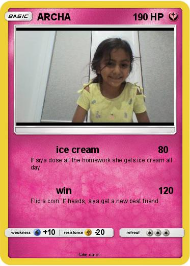 Pokémon ARCHA - ice cream - My Pokemon Card