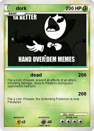 Pokémon dork 54 54 - dead - My Pokemon Card
