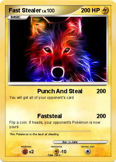 Pokémon Fast Stealer - Punch And Steal - My Pokemon Card