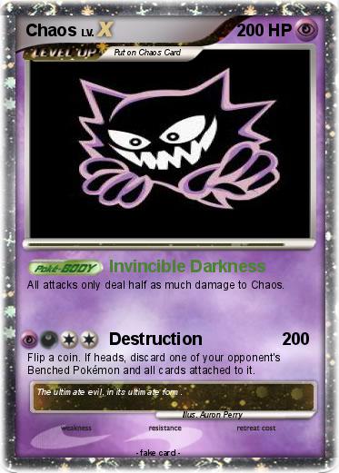 Pokémon Chaos 603 603 - Invincible Darkness - My Pokemon Card