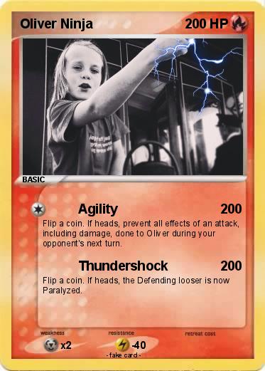Pokémon Oliver Ninja - Agility - My Pokemon Card