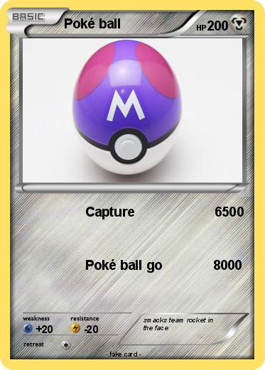 Pokémon Poke ball 169 169 - Capture 6500 - My Pokemon Card