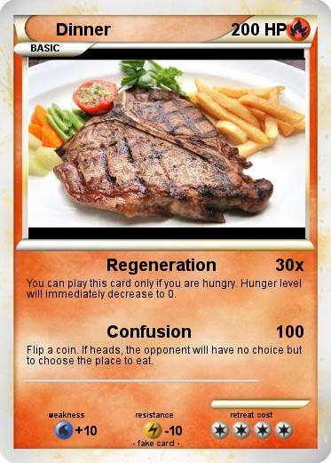 Pokémon Dinner 69 69 - Regeneration - My Pokemon Card