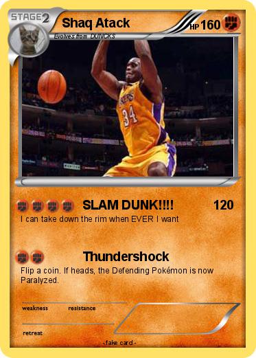 Pokémon Shaq Atack - SLAM DUNK!!!! - My Pokemon Card