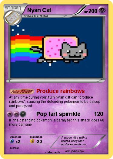 Pokémon Nyan Cat 3598 3598 - Produce rainbows - My Pokemon Card