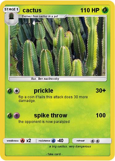 Pokémon cactus 191 191 - prickle - My Pokemon Card