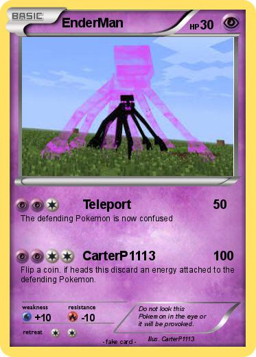 Pokémon EnderMan 1053 1053 - Teleport - My Pokemon Card