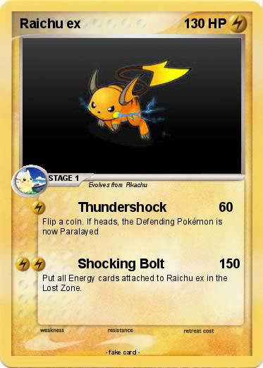 Pokémon Raichu ex 137 137 - Thundershock - My Pokemon Card