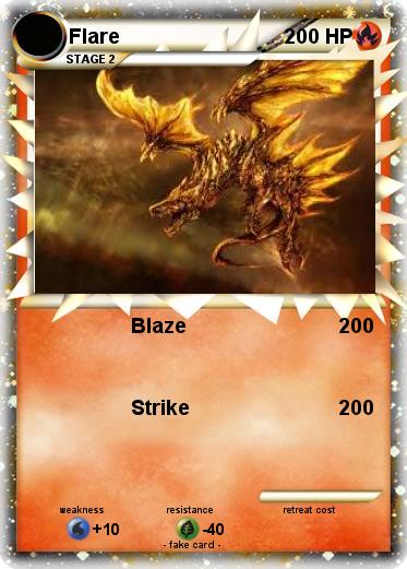 Pokémon Flare 383 383 - Blaze - My Pokemon Card