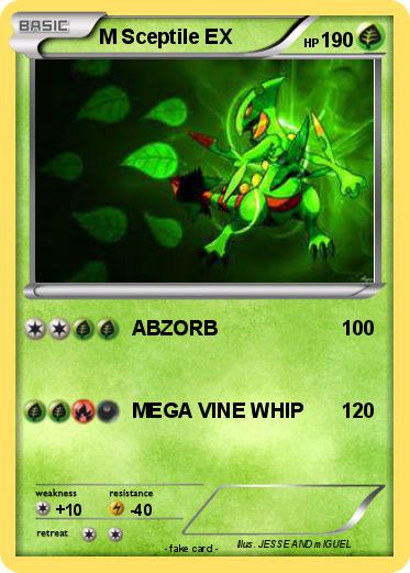 Pokémon M Sceptile EX 9 9 - ABZORB - My Pokemon Card