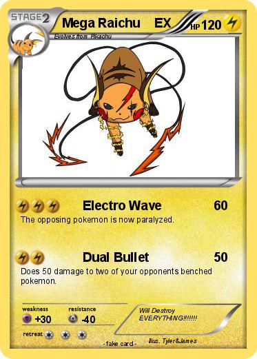 Pokémon Mega Raichu EX 4 4 - Electro Wave - My Pokemon Card