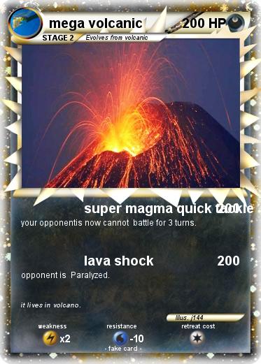 Pokémon mega volcanic - super magma quick tackle - My Pokemon Card