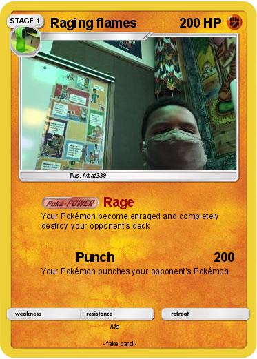 Pokémon Raging flames - Rage - My Pokemon Card