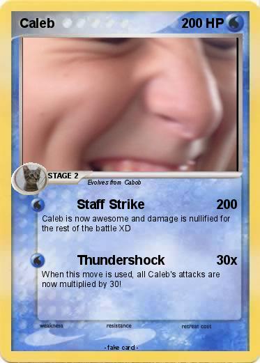 Pokémon Caleb 258 258 - Staff Strike - My Pokemon Card