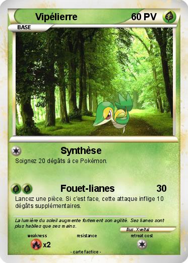 Pokémon Vipelierre 195 195 - Synthèse - Ma carte Pokémon