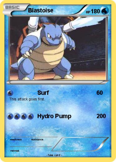 Pokémon Blastoise 1326 1326 - Surf - My Pokemon Card