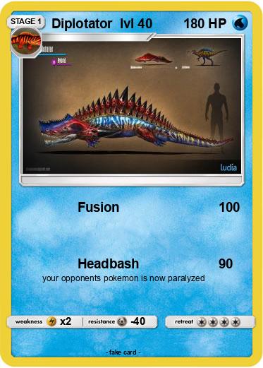 Pokémon Diplotator lvl 40 40 - Fusion - My Pokemon Card
