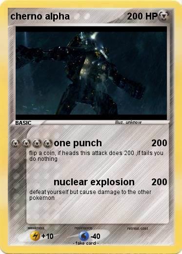 Pokémon cherno alpha 5 5 - one punch - My Pokemon Card