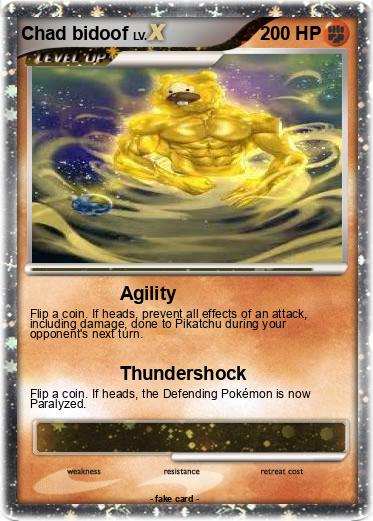 Pokémon Chad bidoof - Agility - My Pokemon Card