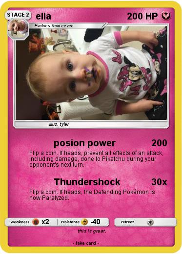 Pokémon ella 167 167 - posion power - My Pokemon Card