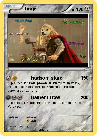 Pokémon thoge - hadsom stare - My Pokemon Card