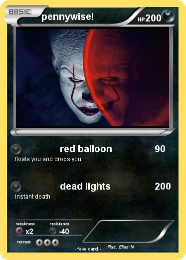 Pokémon pennywise 244 244 - red balloon - My Pokemon Card