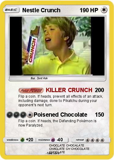 Pokémon Nestle Crunch 1 1 - KILLER CRUNCH - My Pokemon Card